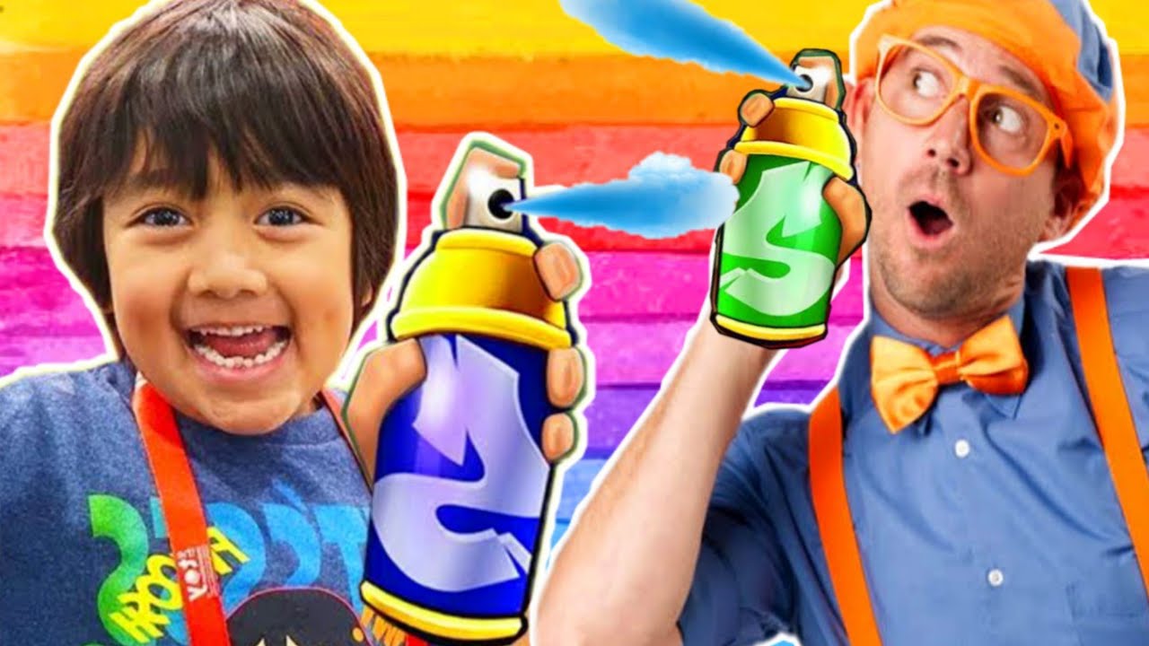 #tagwithryan #ryanworld #blippi #blippitoys Tag With Ryan's vs Blippi ...