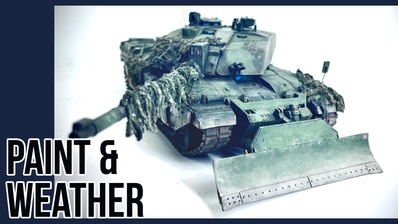 Challenger 2 Tank Paint and Weather #135scale #kosovo #trumpeter - YouTube
