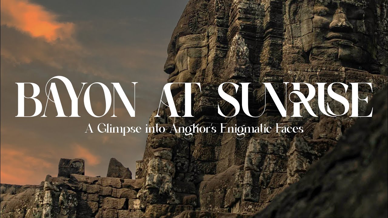 Aerial Footage of the Enigmatic Bayon, Angkor in Cambodia - YouTube