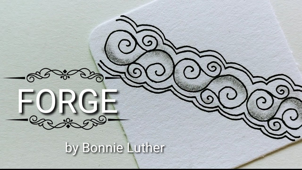 How to draw Tangle Pattern FORGE - YouTube