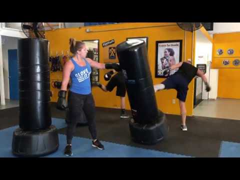 Heavy Bag Kickboxing Workout - YouTube