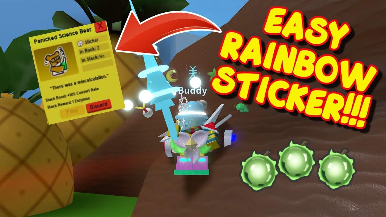 EASIEST WAY TO GET THE PANICKED SCIENCE BEAR [BEE SWARM SIMULATOR ...