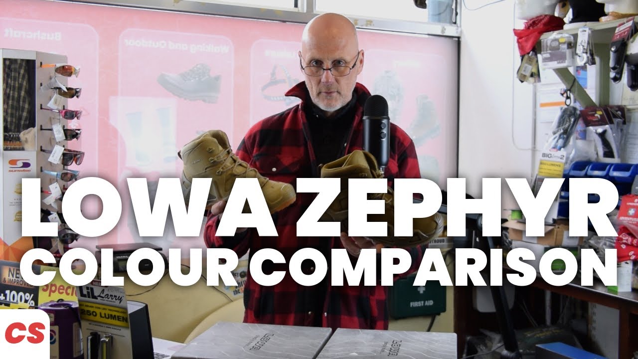 Lowa Zephyr Colour Comparison | Camouflage Store - YouTube