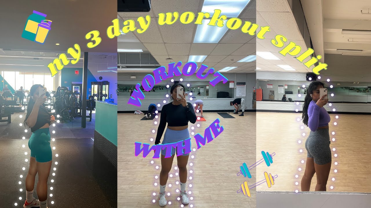 my gym workout split | week of workouts - YouTube