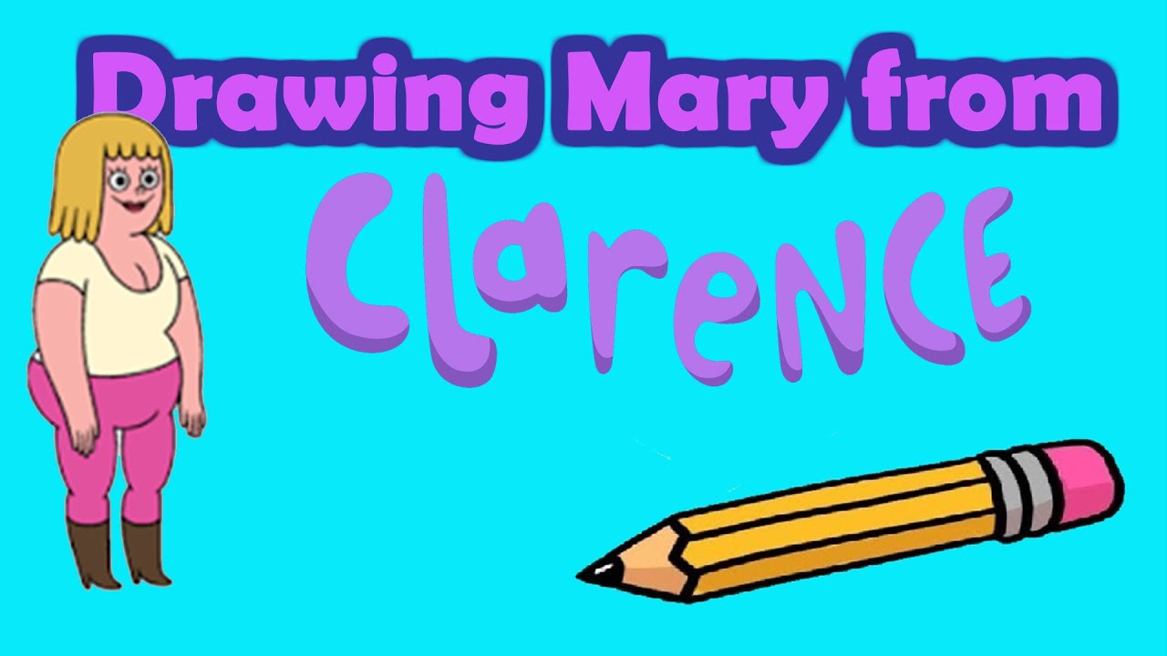 An easy way to draw Mary Wendle from the famous TV show CLARENCE - YouTube