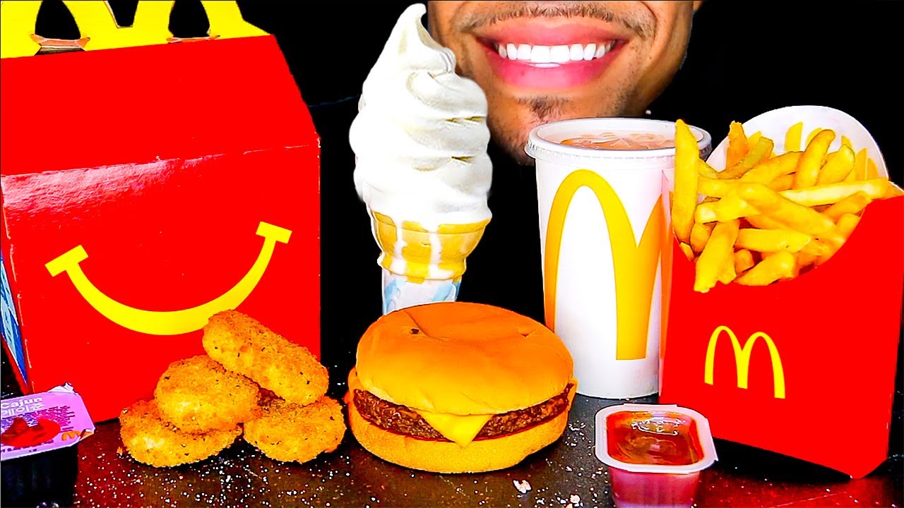 McDonald’s Happy Meal | Cheeseburger Chicken Nuggets Fries | Ice Cream ...