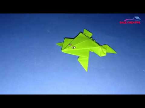 DIY Origami Katak - Cara Membuat Katak dari Kertas - YouTube