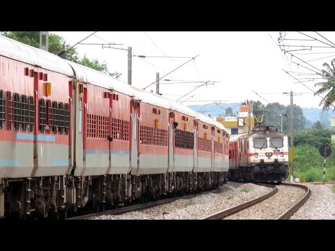 ONAM Festival special Express | YPR-Kollam | Perfect Crossing with HWH ...