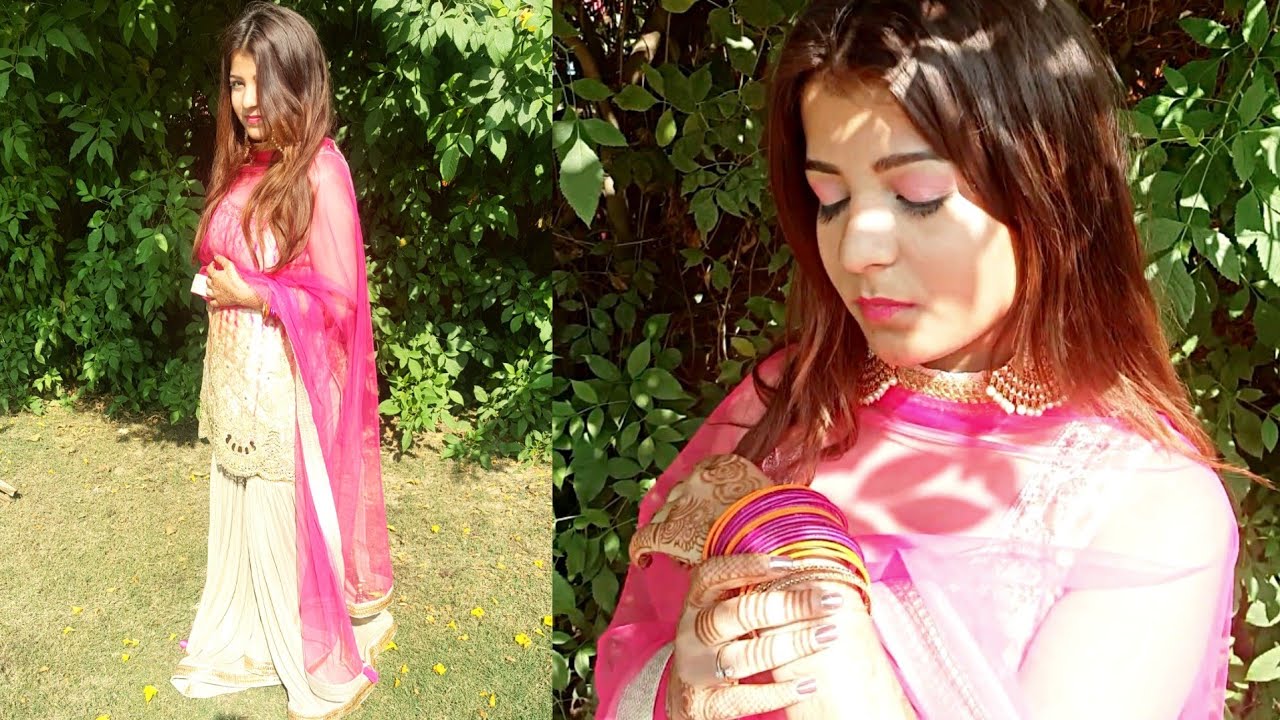 Mehendi/ Ghadoli Get Ready With Me | The Bridesmaid look | Outfit ...