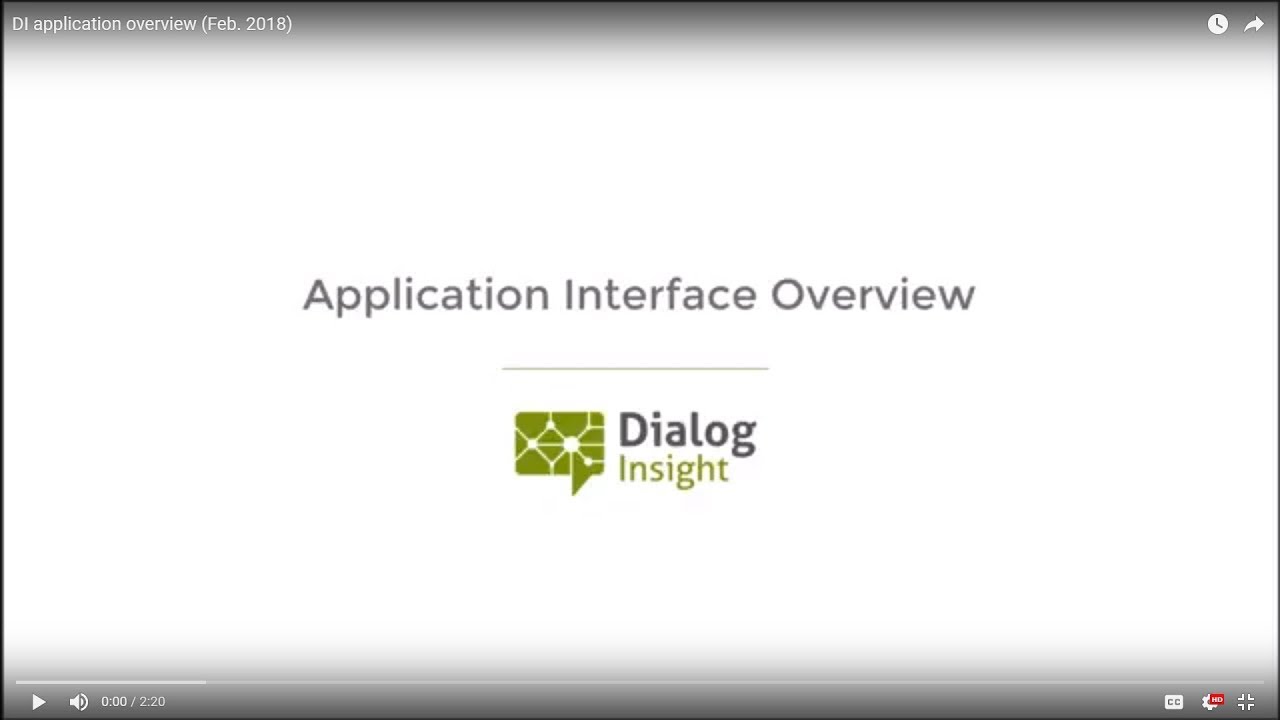 DI application overview (Feb. 2018) - YouTube