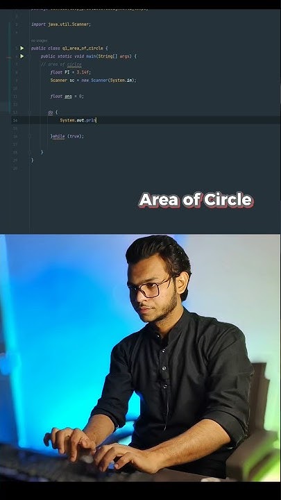 Calculate Area of Circle 🔥 #coding #programming #shorts - YouTube
