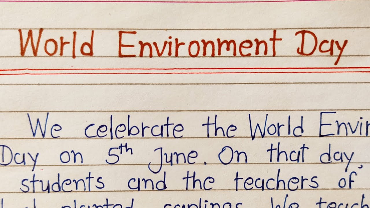 World Environment day english essay || essay on world environment day ...