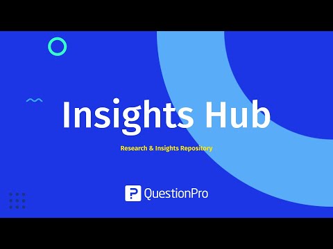 Insights Hub | Research & Insights Repository | QuestionPro - YouTube