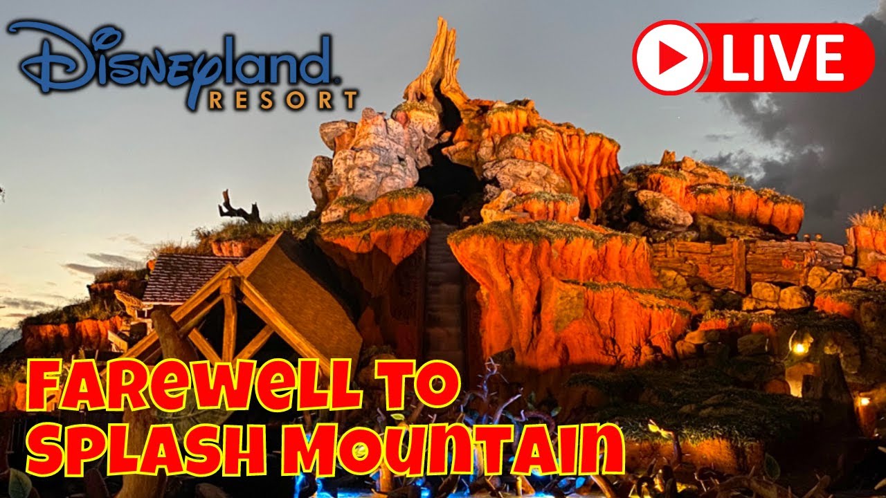 🔴 LIVE - A Final Farewell to Splash Mountain Disneyland Part 2 - YouTube