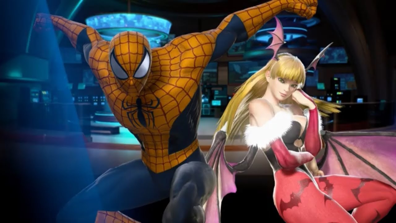 Marvel vs Capcom Infinite: Spider-Man and Morrigan arcade playthrough ...