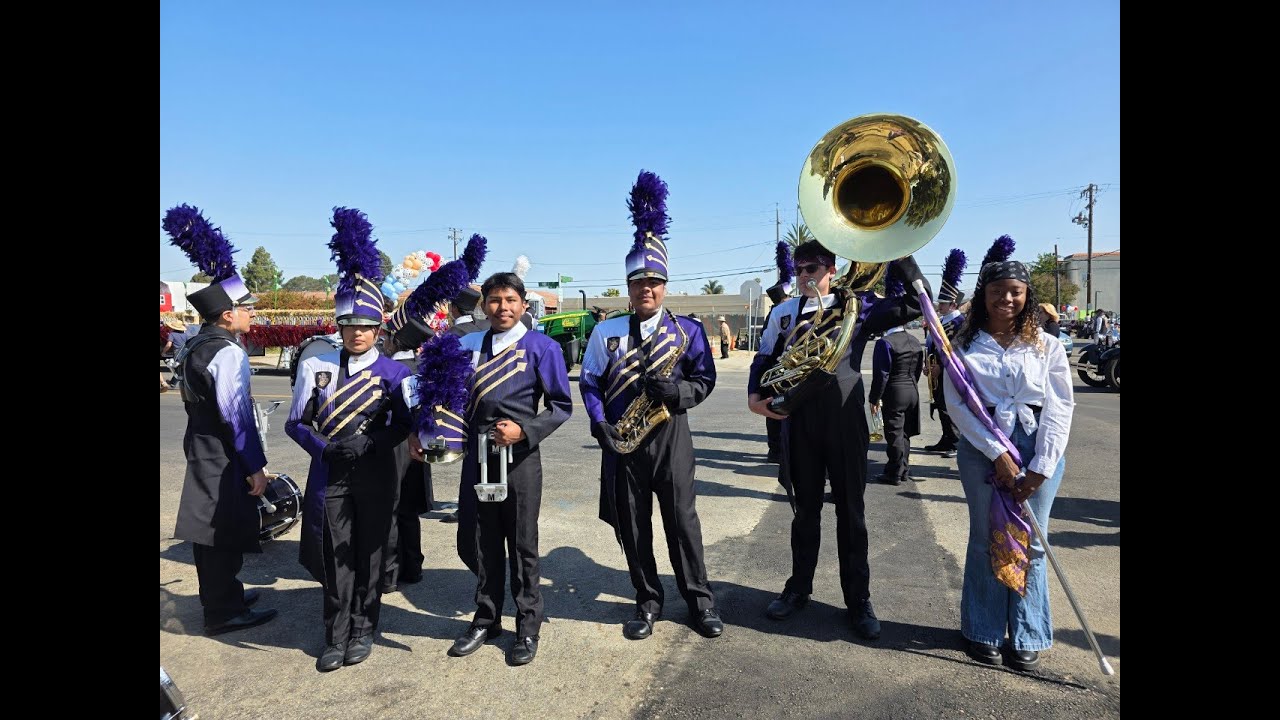 Elks Rodeo Parade 2025 - Righetti Marching Band Tenor Cam - YouTube