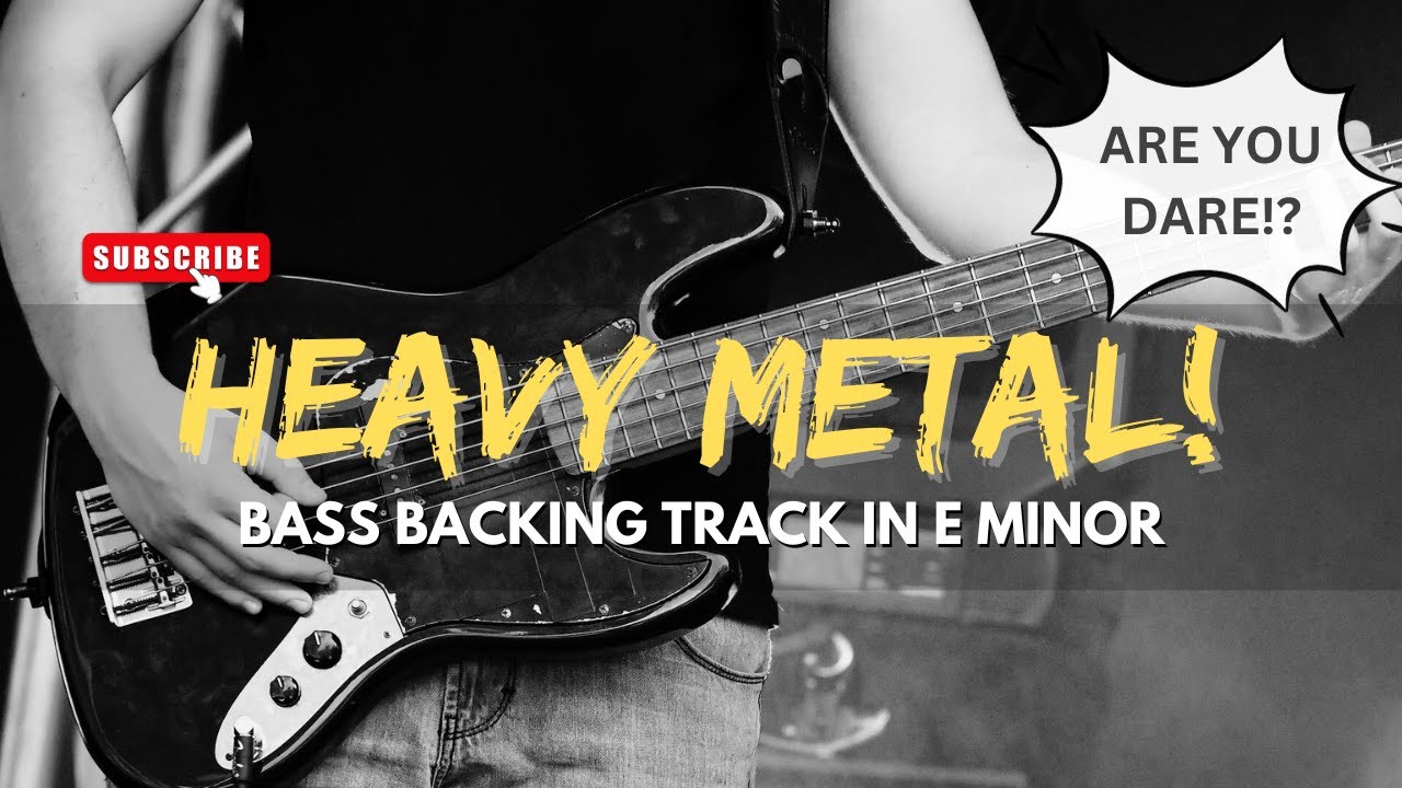 Heavy Metal Bass Backing Track In E Minor 105 Bpm - YouTube