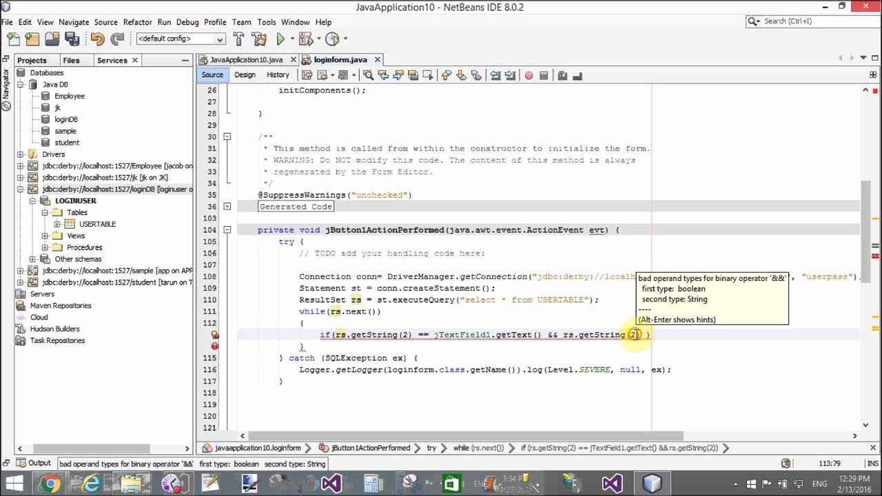 Login Form with database in JAVA Swing - YouTube