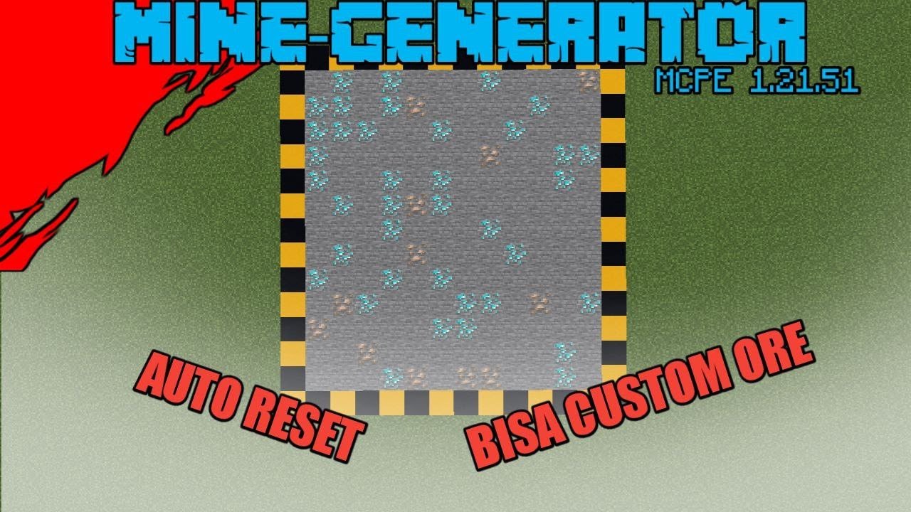 TOP 1 ADDON MINE GENERATOR ‼️ MCPE 1.1.51 - YouTube