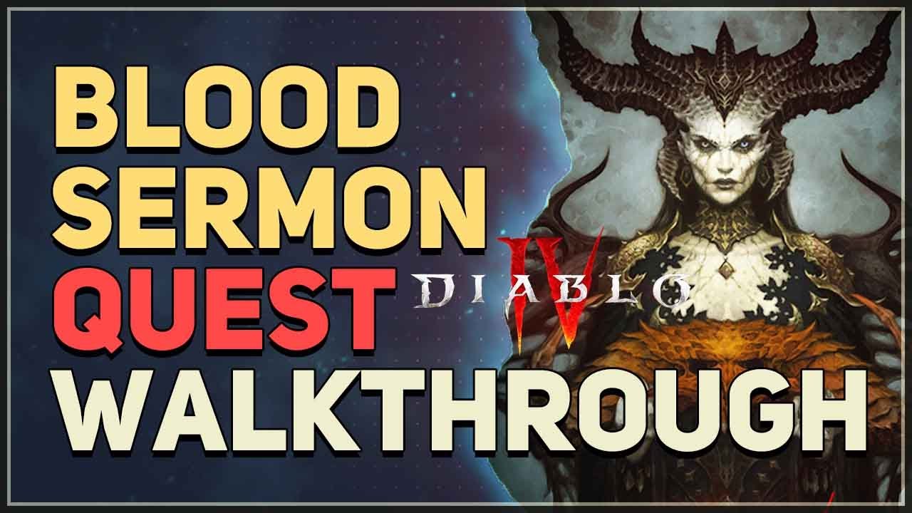 Blood Sermon Diablo 4 - YouTube