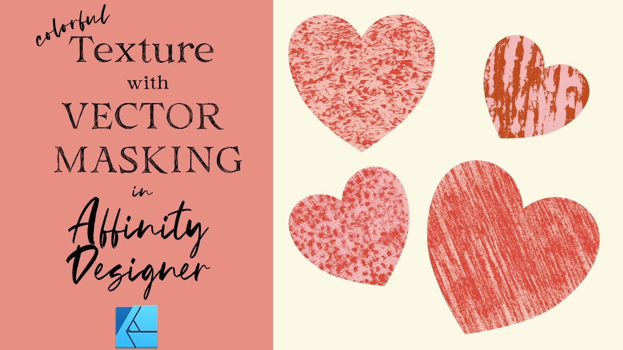 AFFINITY DESIGNER TUTORIAL | Creating Texture Using Vector Masking and ...