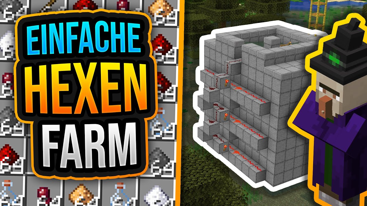 🔥 EINFACHE HEXEN FARM (Tutorial) Minecraft 1.21 ErikOnHisPeriod - YouTube