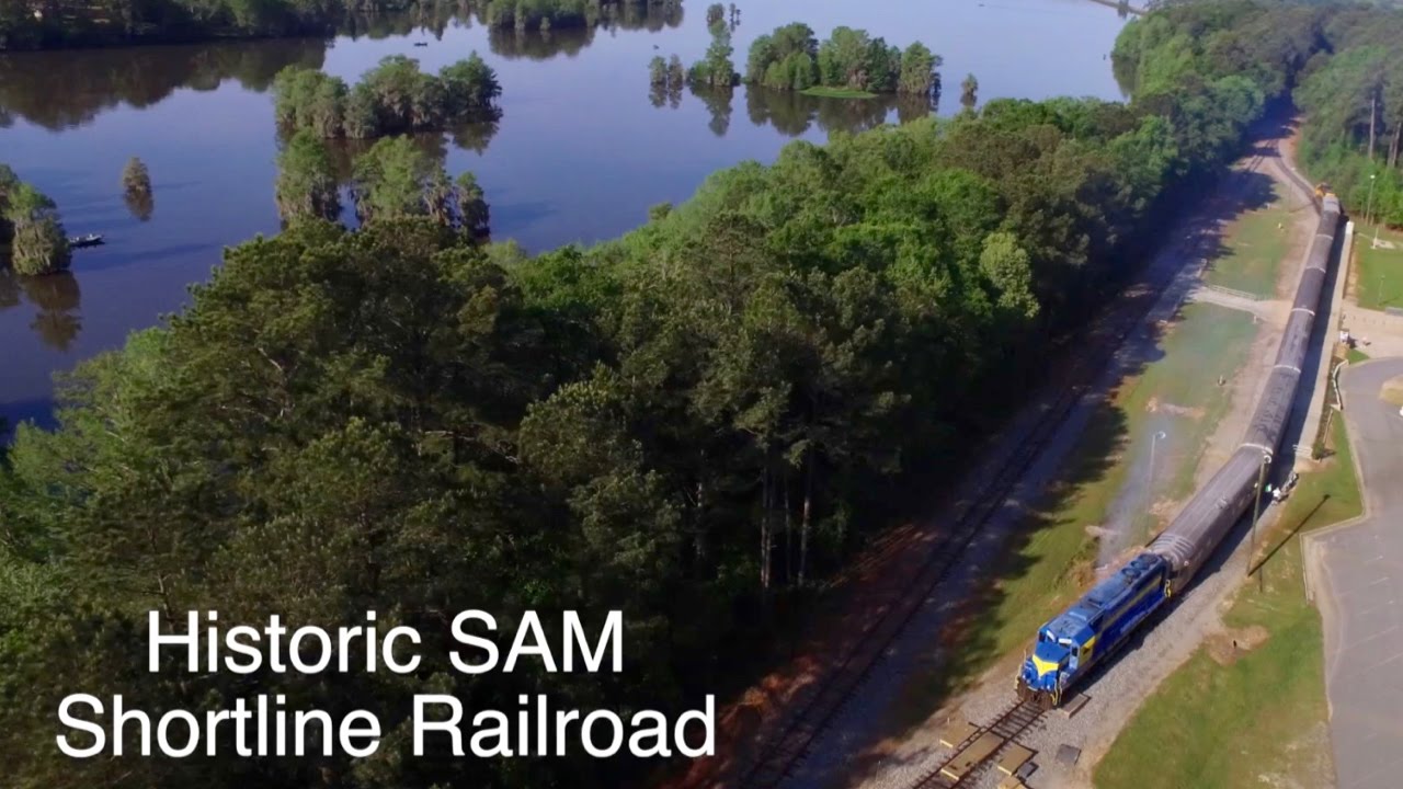 Historic SAM Shortline Train at Georgia Veterans State Park: Aerial ...