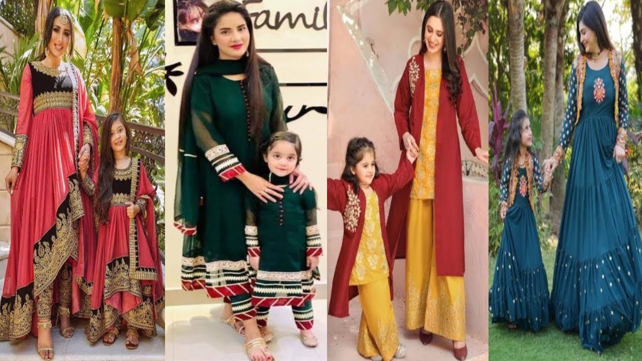 Mother & Daughter Same Dress Designs Ideas | Same Dress Collection2023 ...
