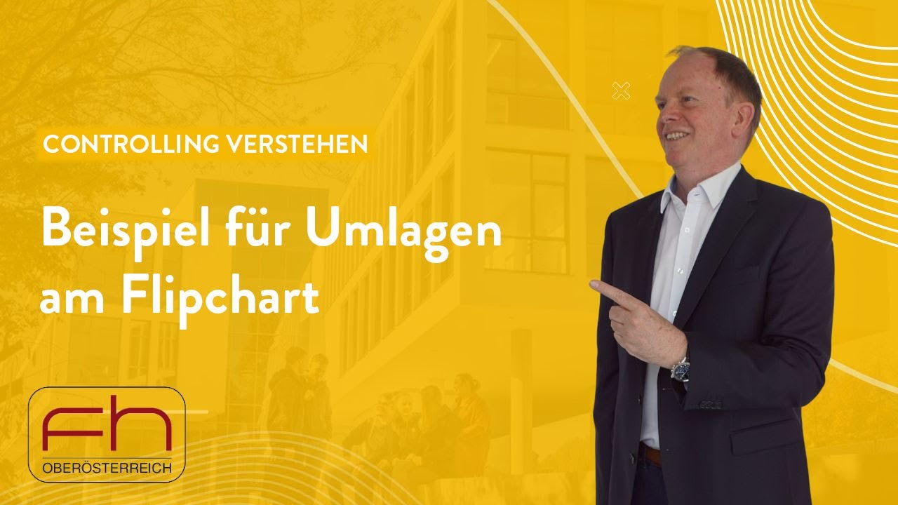 Beispiel für Umlagen in der Kostenrechnung am Flipchart dargestellt ...