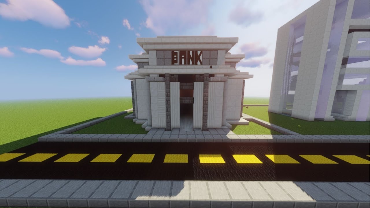 How To Make A Bank İn Minecraft !!! | BUİLD CİTY | #2 - YouTube