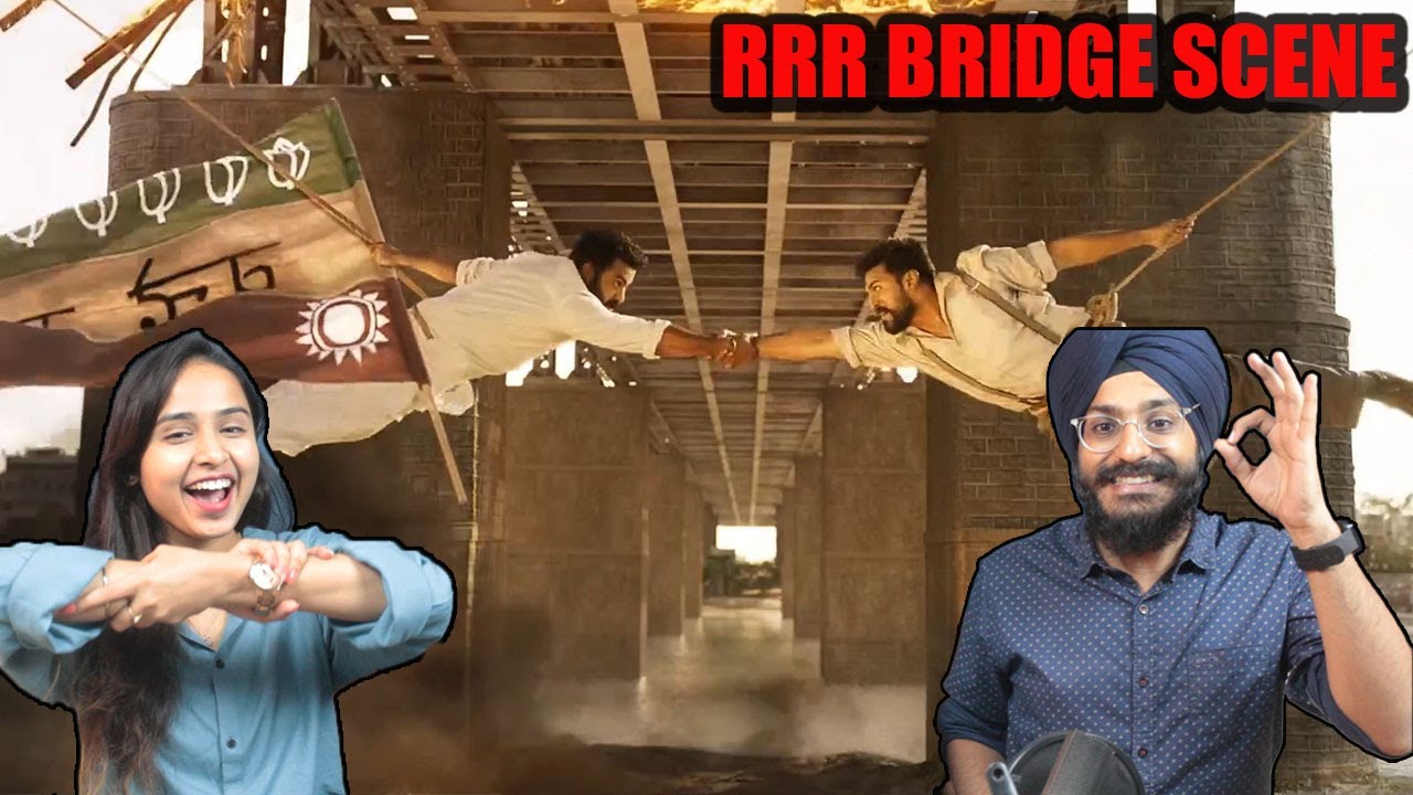 RRR Bridge Dosti Scene Reaction | Ram Charan | Jr NTR - YouTube