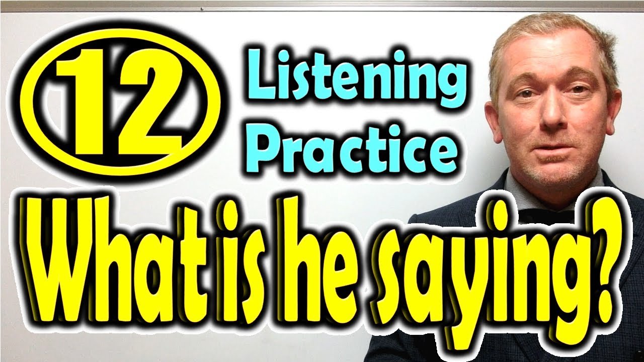 What is he saying?(12) (Listening Practice) [ ForB English Lesson ...