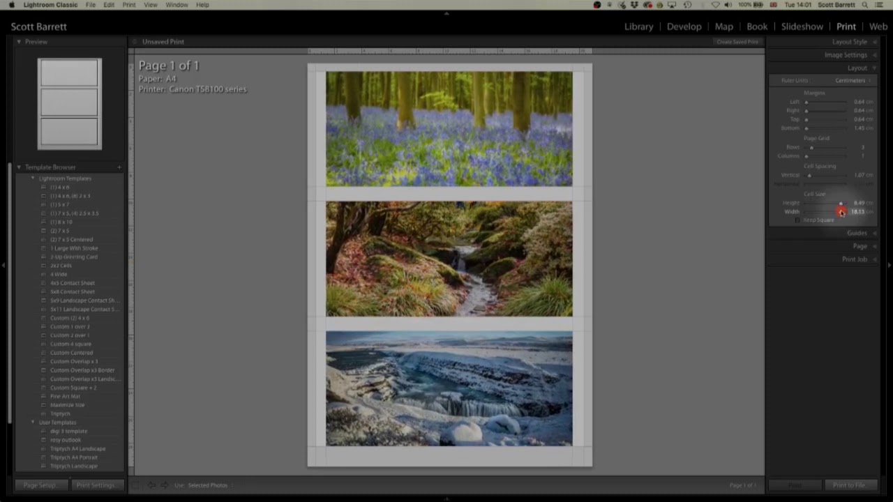 Create a Triptych in Lightroom - YouTube