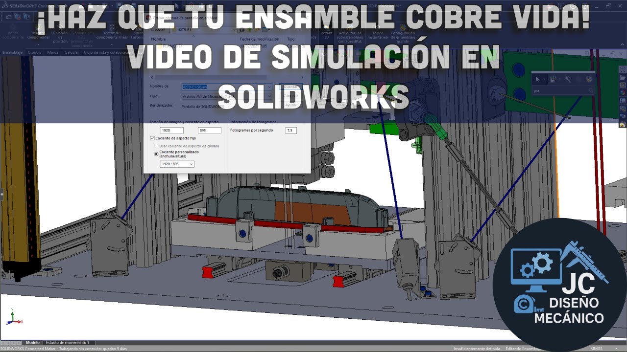 Cómo animar y exportar movimientos en ensambles de SOLIDWORKS - YouTube