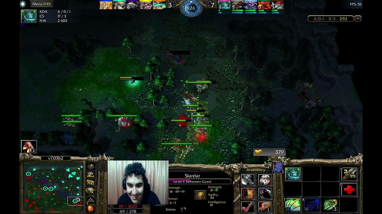 Game play slardar dota 1 atinad 🥲لن رفتیم سطح پیکا - YouTube