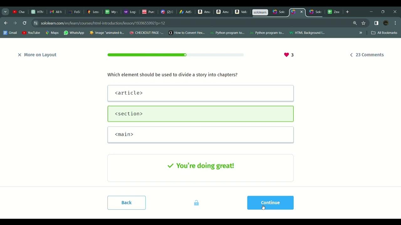 30 More on Layout | Introduction to HTML | Sololearn - YouTube