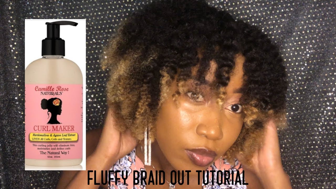 Natural hair series| HOW TO DO: FLUFFY BRAID OUT - YouTube