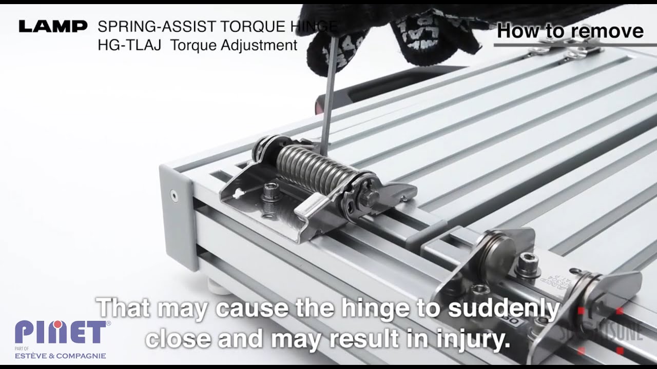 Spring-assist torque hinge - YouTube