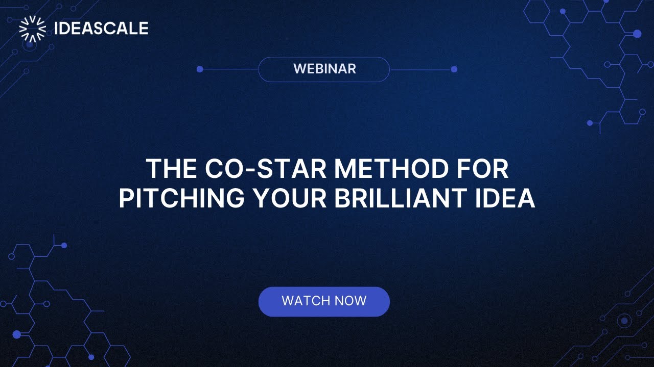 Webinar: The CO-STAR Method for Pitching Your Brilliant Idea - YouTube