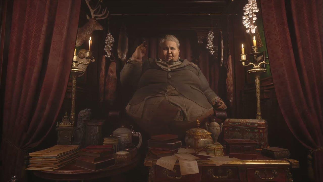 Resident Evil Village Easter Egg RE4 Merchant - YouTube