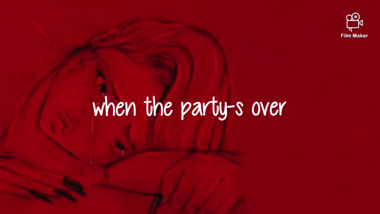 Billie Eilish - when the party-s over [ Lyrics ] - YouTube