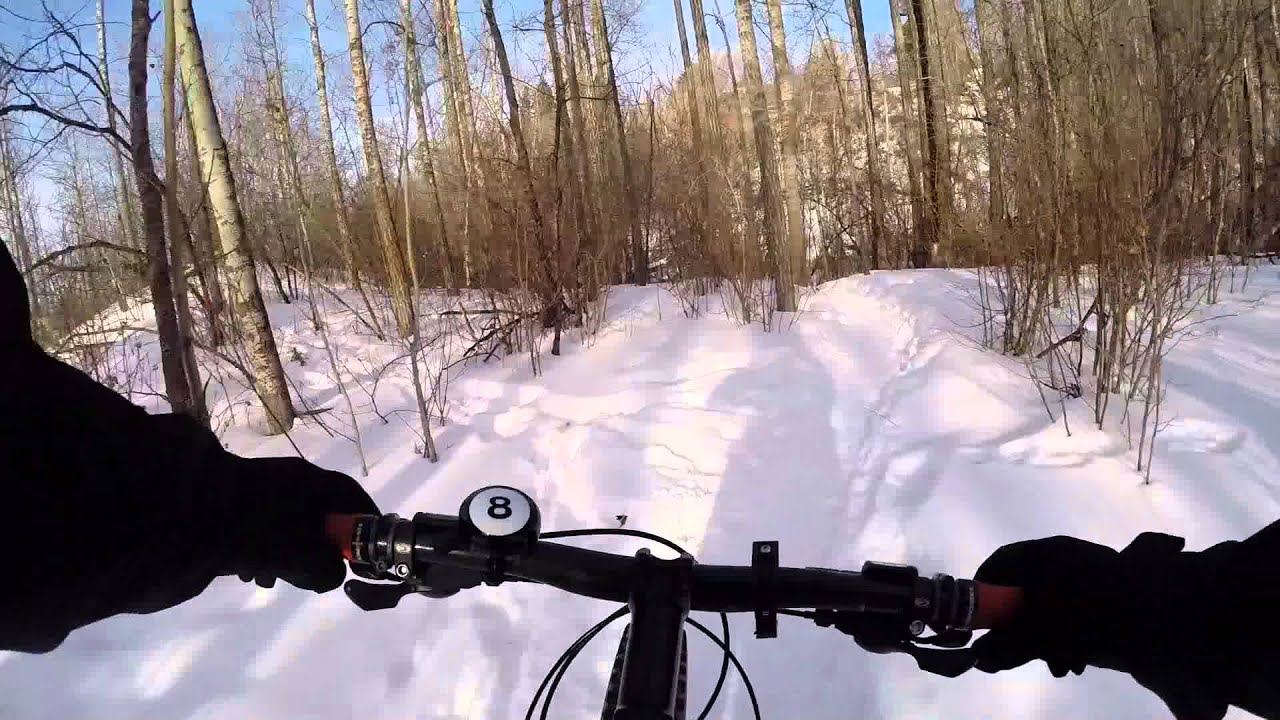 January 18th 2015 Fat biking in the Edmonton River Valley - YouTube