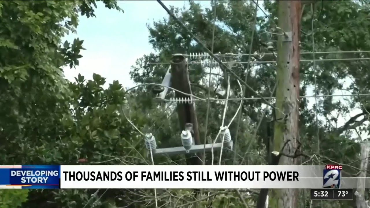 Thousands of families still without power - YouTube