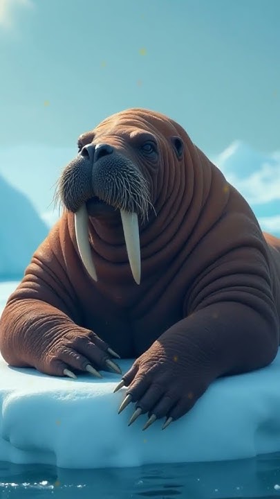 Polar Bear vs. Walrus 🤯 Arctic Titans Face Off! #shorts #animalbattle # ...