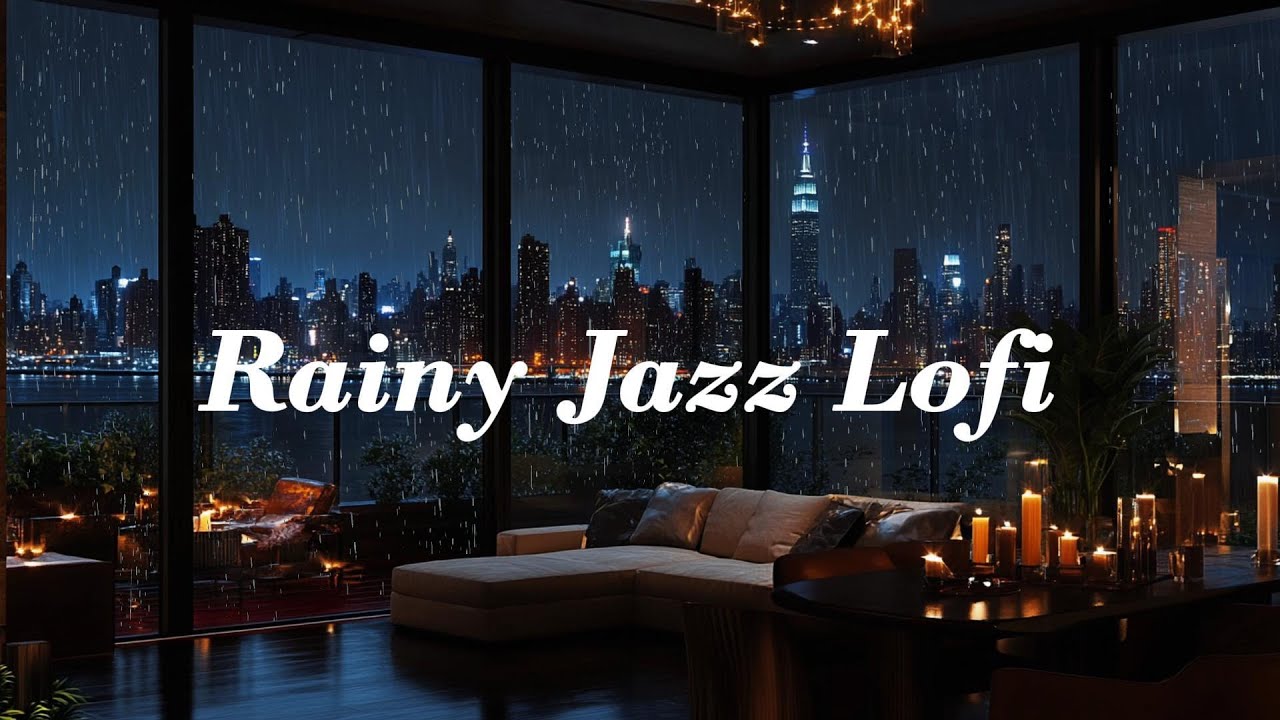 Rainy Jazz Lofi - Night Jazz & Rain Sounds to Study, Sleep, Chill and ...