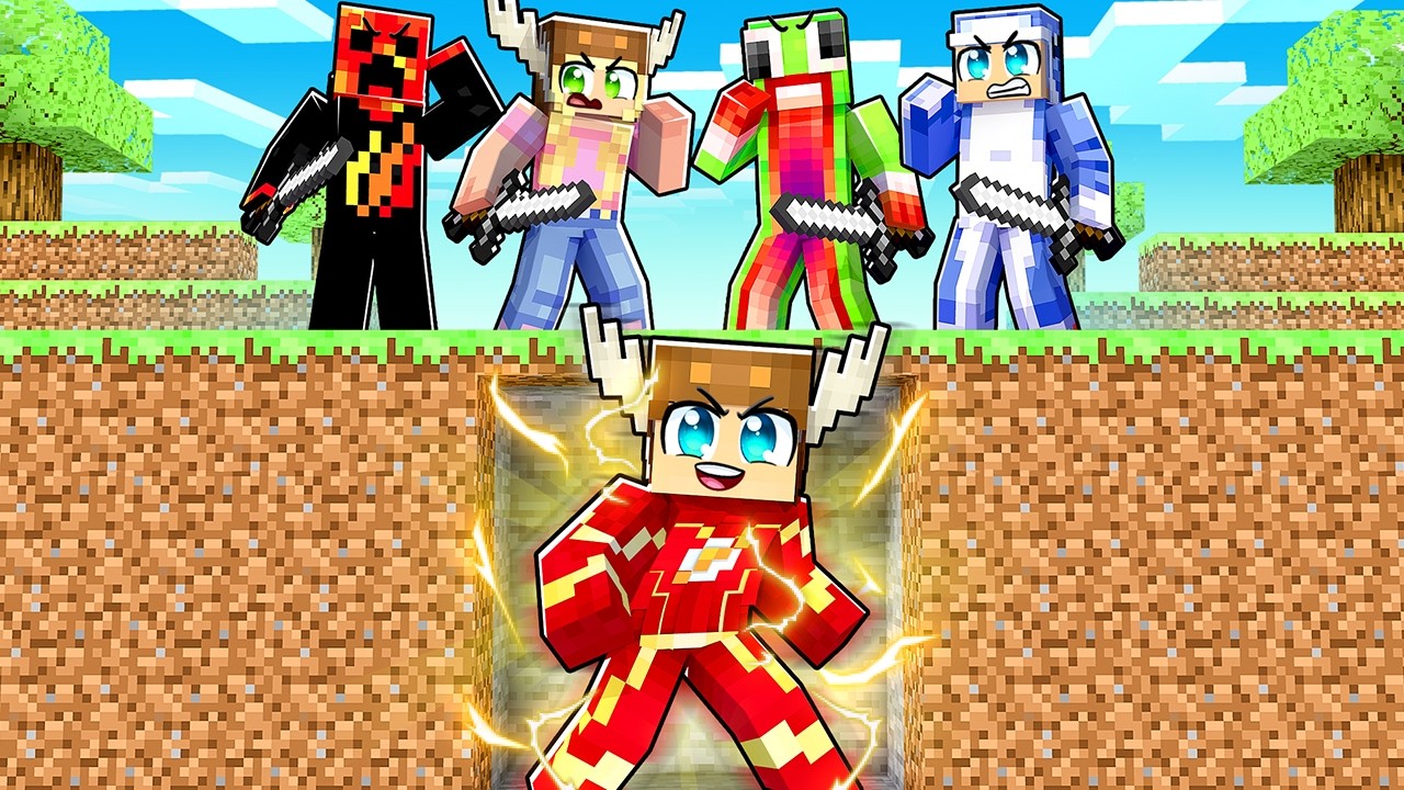 speedrunner vs hunters.. but we are SUPERHEROES.. - YouTube