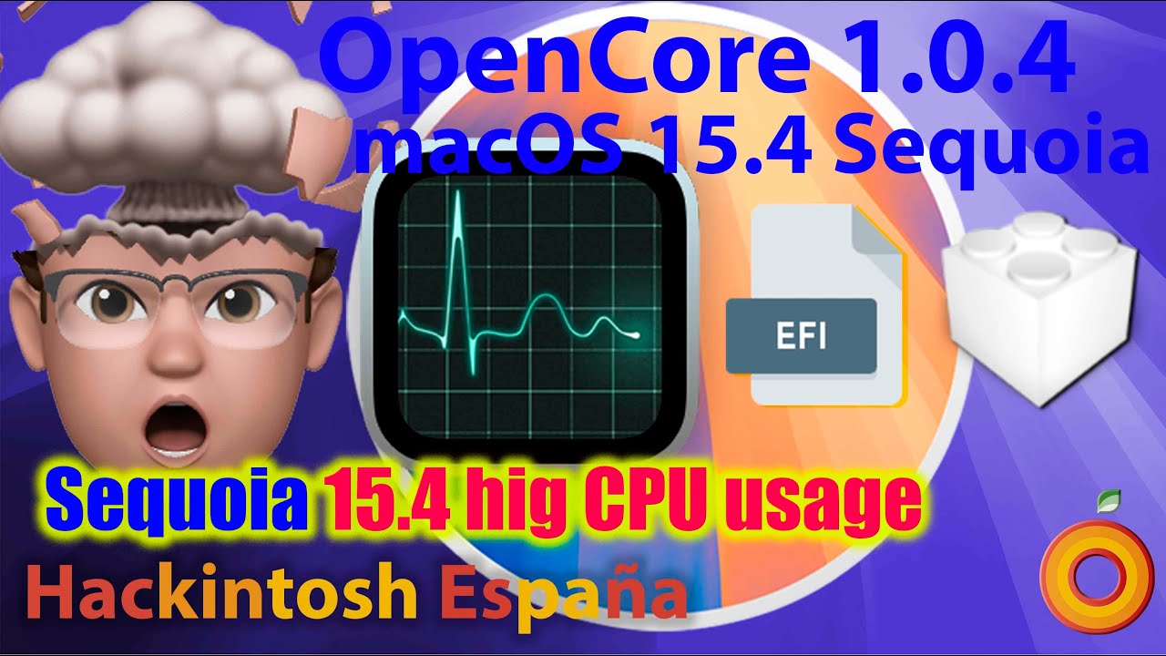 Hackintosh España. Sequoia 15.4 hig CPU usage - YouTube