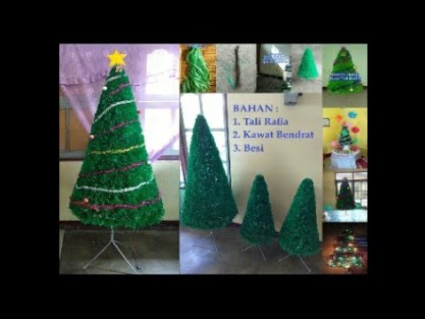 Pohon Natal Dari Tali Rafia - YouTube