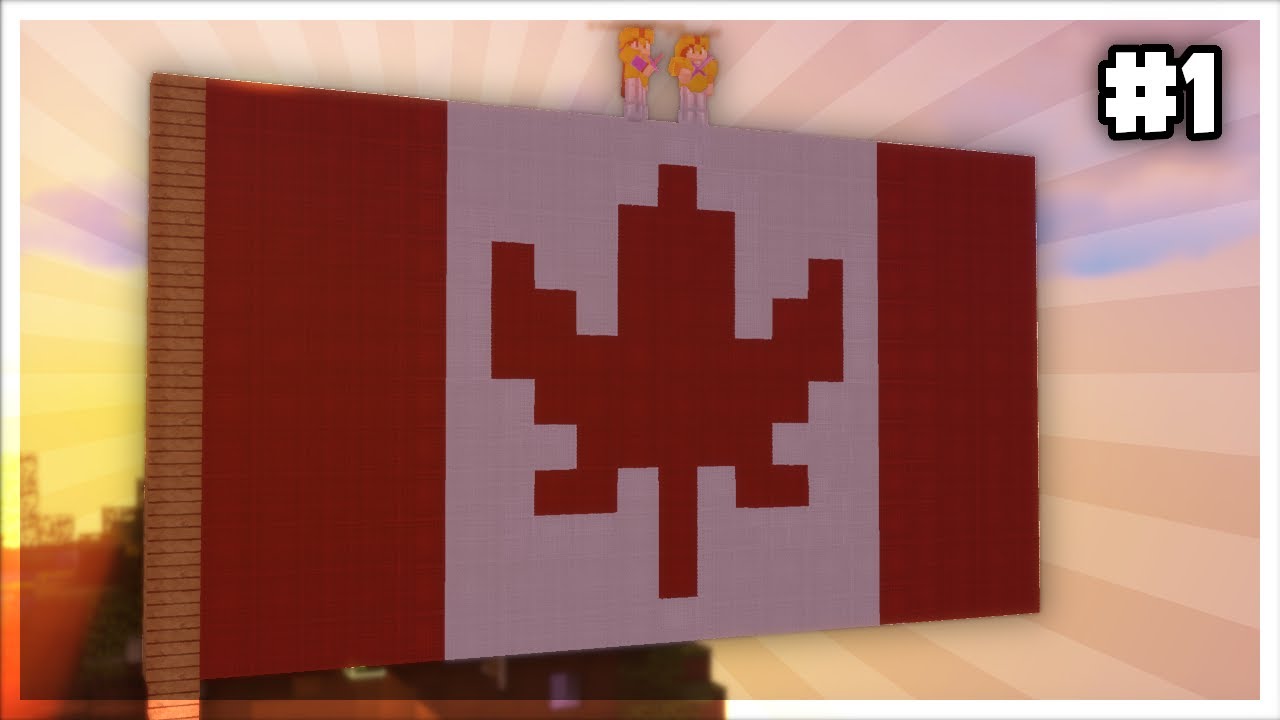 Building the Canadian Flag in Bedwars (Flag: 1) - YouTube