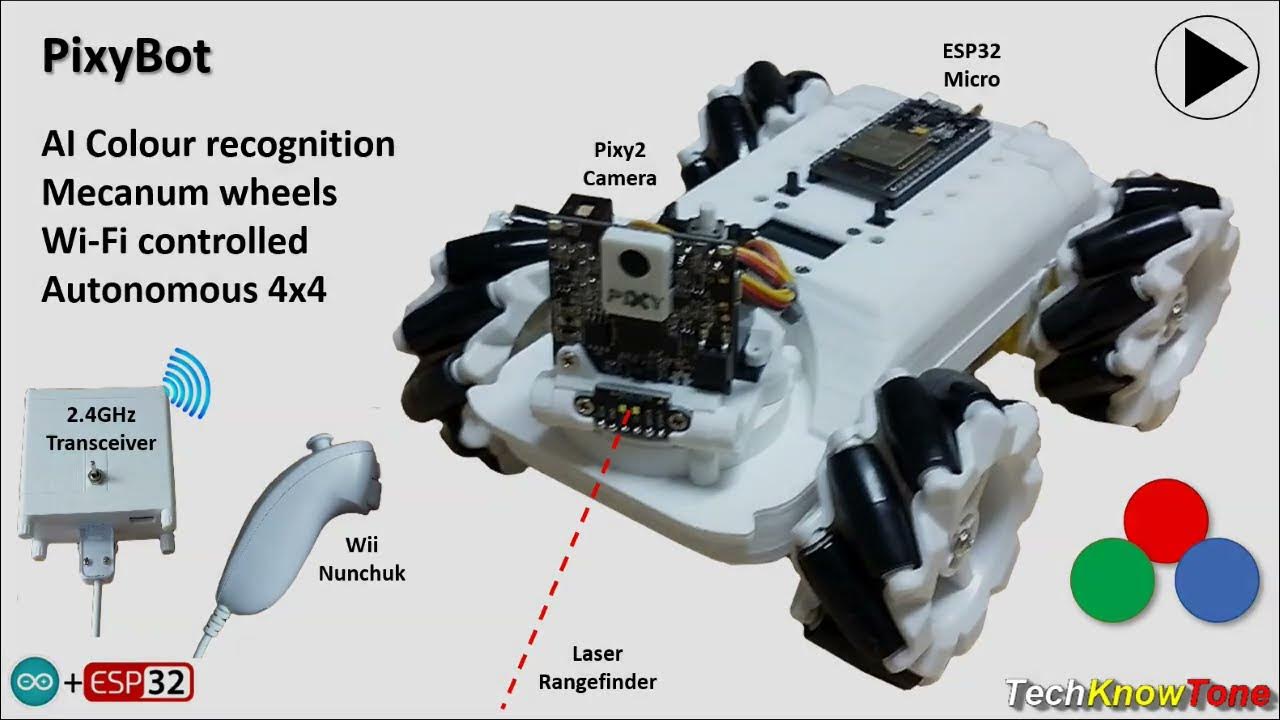 Pixy2 Interactive 4x4 Robot - YouTube